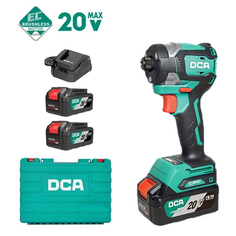 DCA ADPL208 20V 208NM Brushless Cordless Impact Driver – DCA Tools Australia